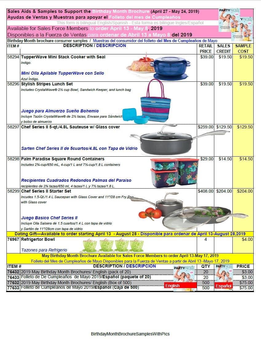 birthday sampling | Legacy Party Sales