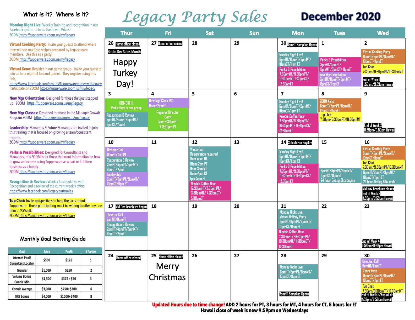 December 2020 | Legacy Party Sales