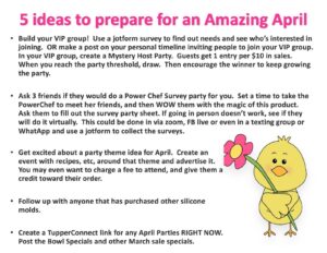 5 Ideas for an Awesome April | Legacy Party Sales