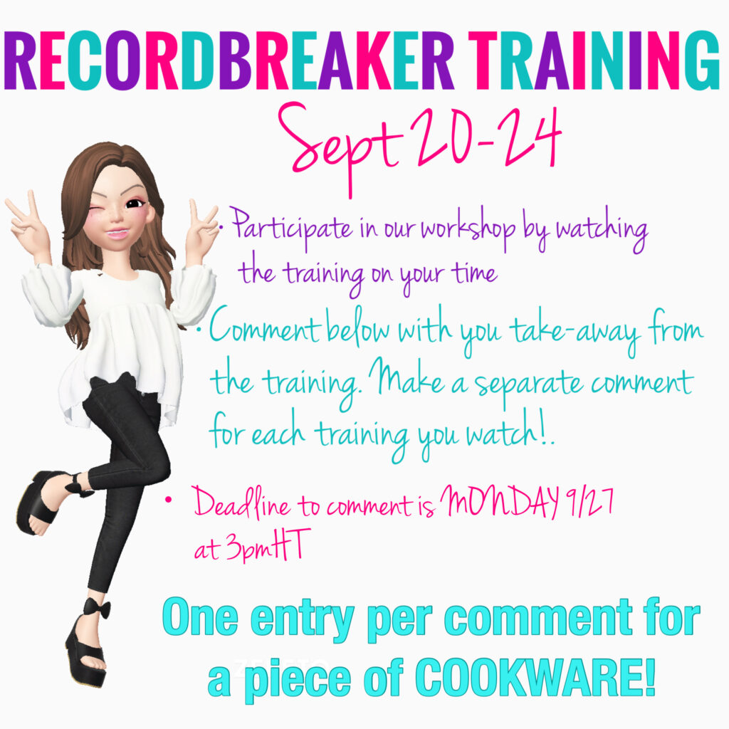 Recordbreaker Training Links | Legacy Party Sales