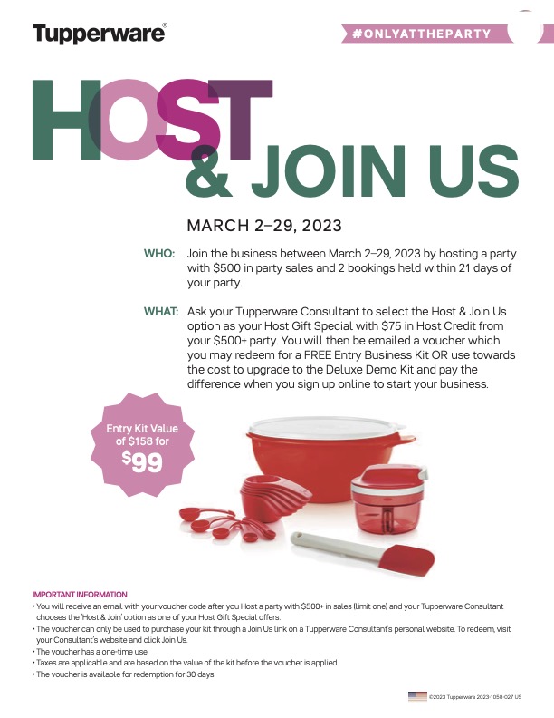 Host & Join Us option for new team members | Legacy Party Sales