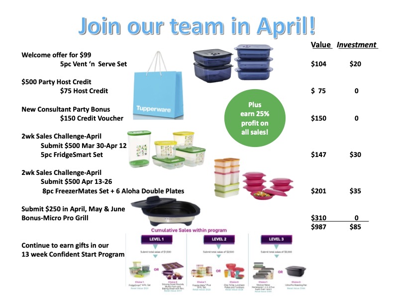 EXCITING NEWS FOR APRIL RECRUITS AND RECRUITERS! | Legacy Party Sales