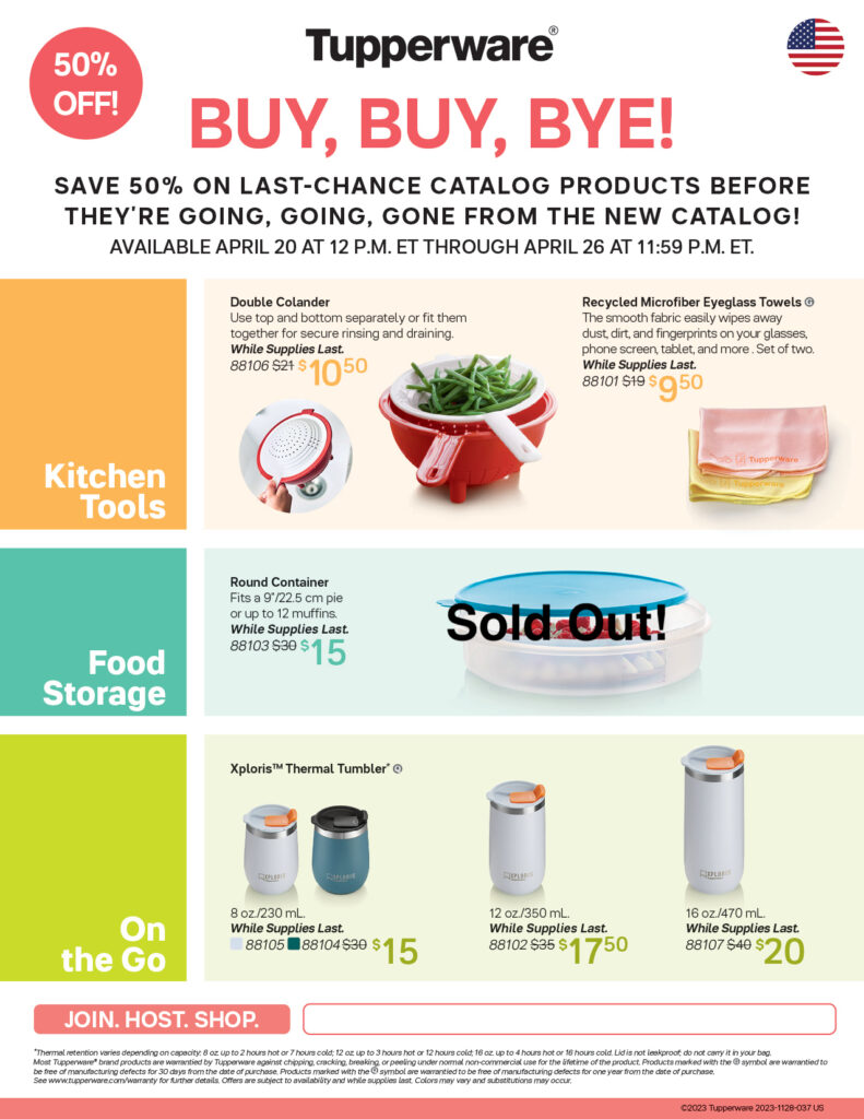 One Week Consumer offer | Legacy Party Sales