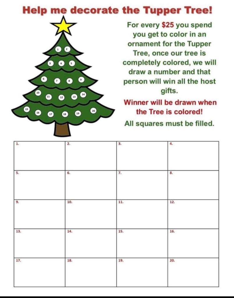 Tupper Tree | Legacy Party Sales