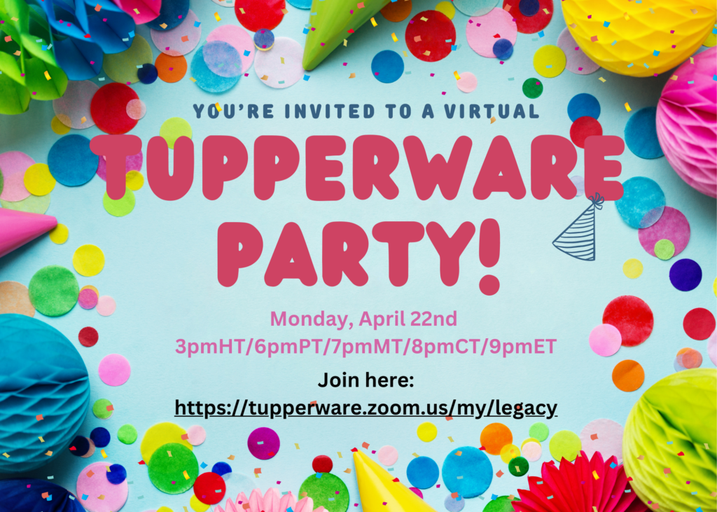 Upcoming ZOOM Parties | Legacy Party Sales