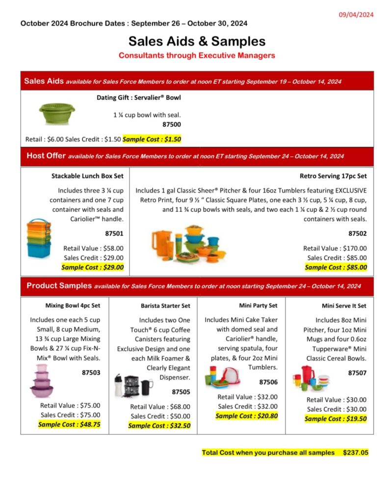 October Samples are now open | Legacy Party Sales