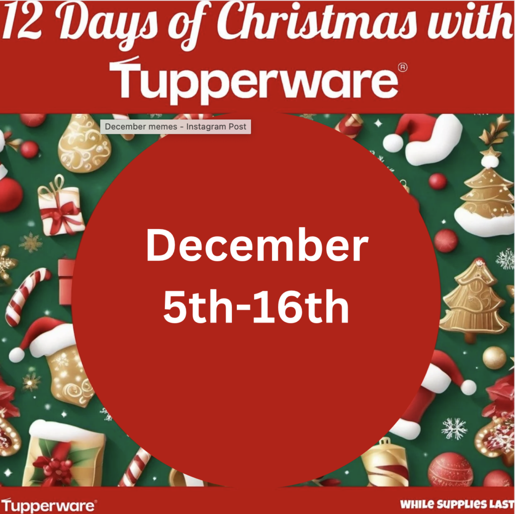 12 days of Christmas savings and challenge | Legacy Party Sales