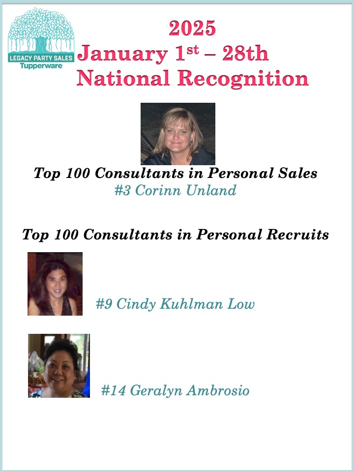 January Recognition | Legacy Party Sales