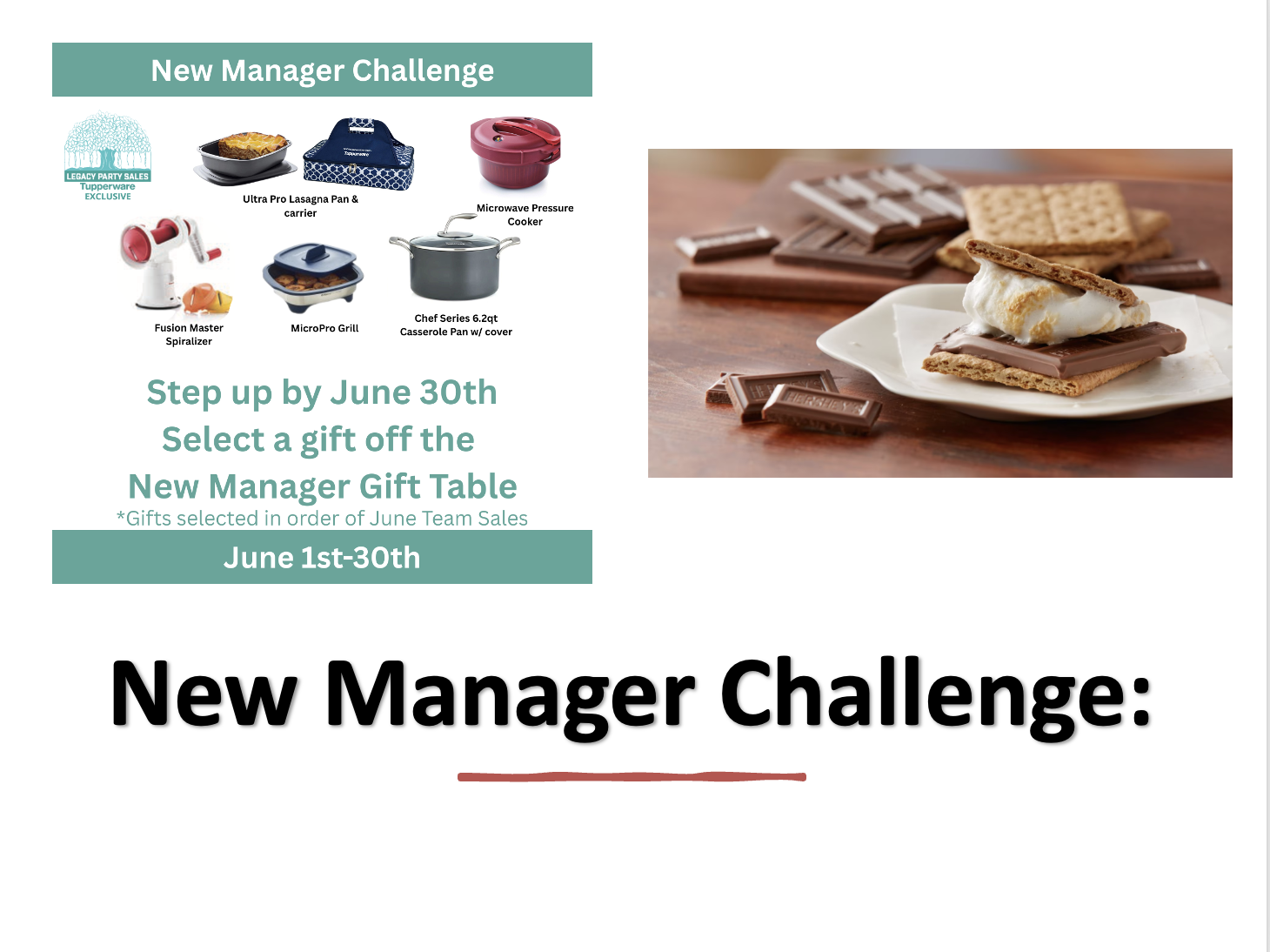New Manager Challenge | Legacy Party Sales