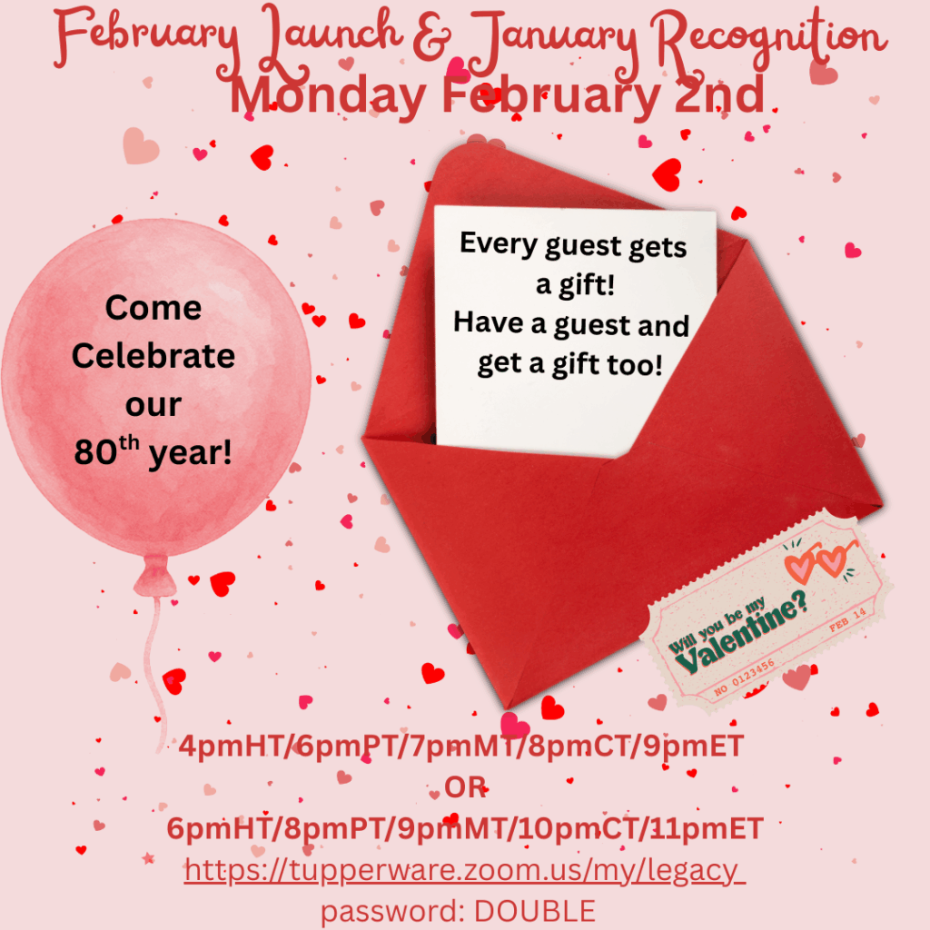 Feb 2 Late: February Launch and January Recognition | Legacy Party Sales